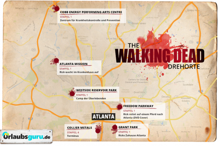 The Walking Dead Drehorte in Atlanta | Urlaubsguru.de